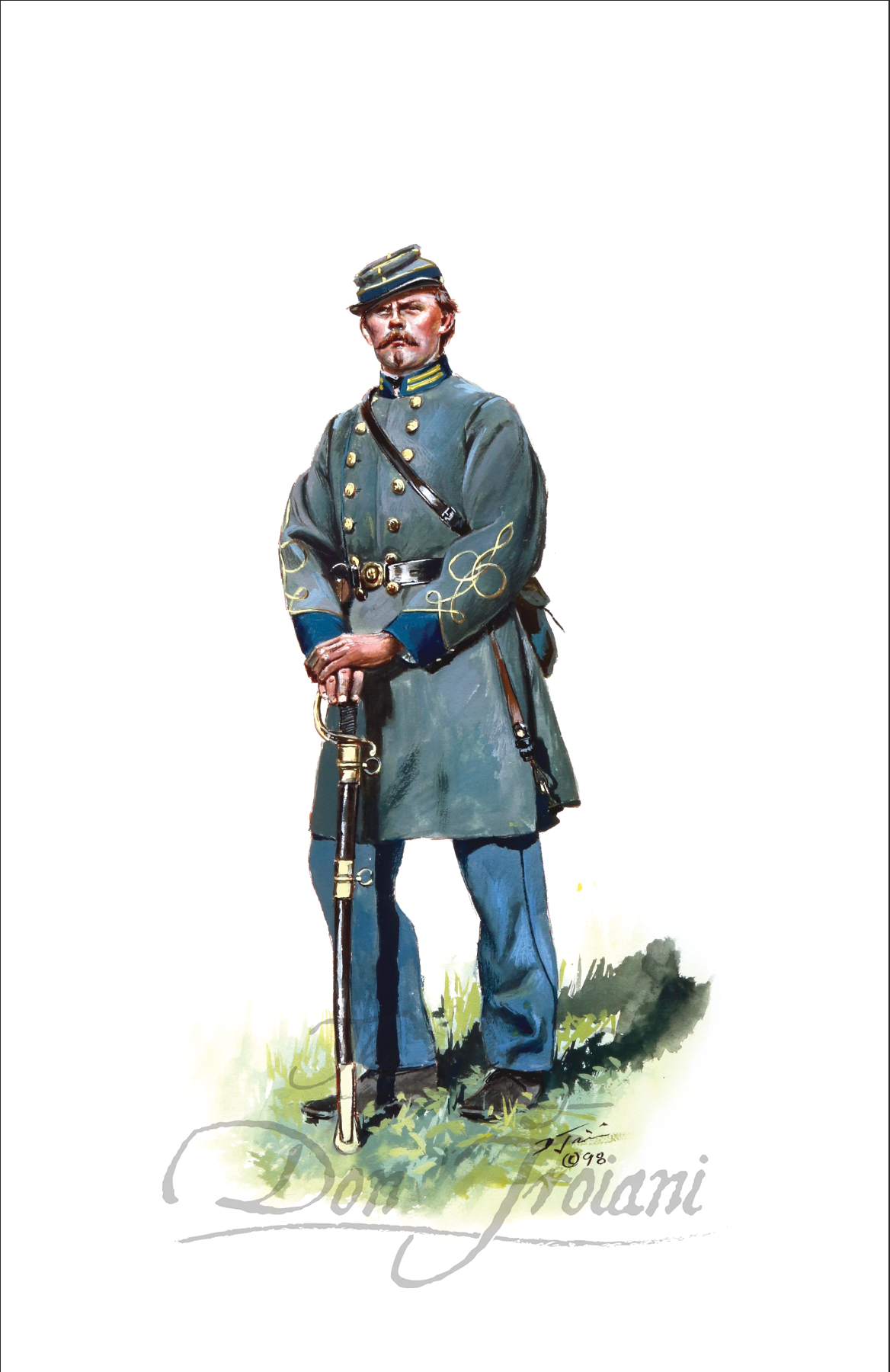 Confederate Infantry Officer – The Art of Don Troiani
