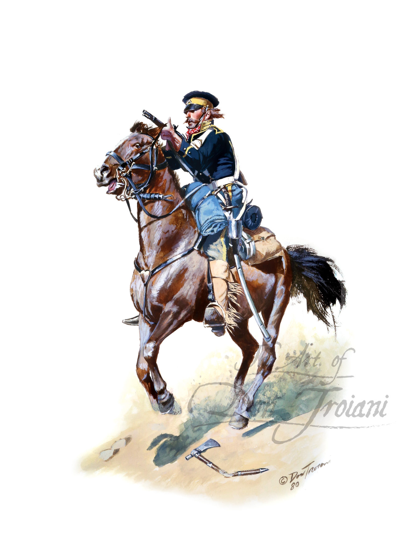 U.S. Dragoon on Horseback, Circa 1850 – The Art of Don Troiani