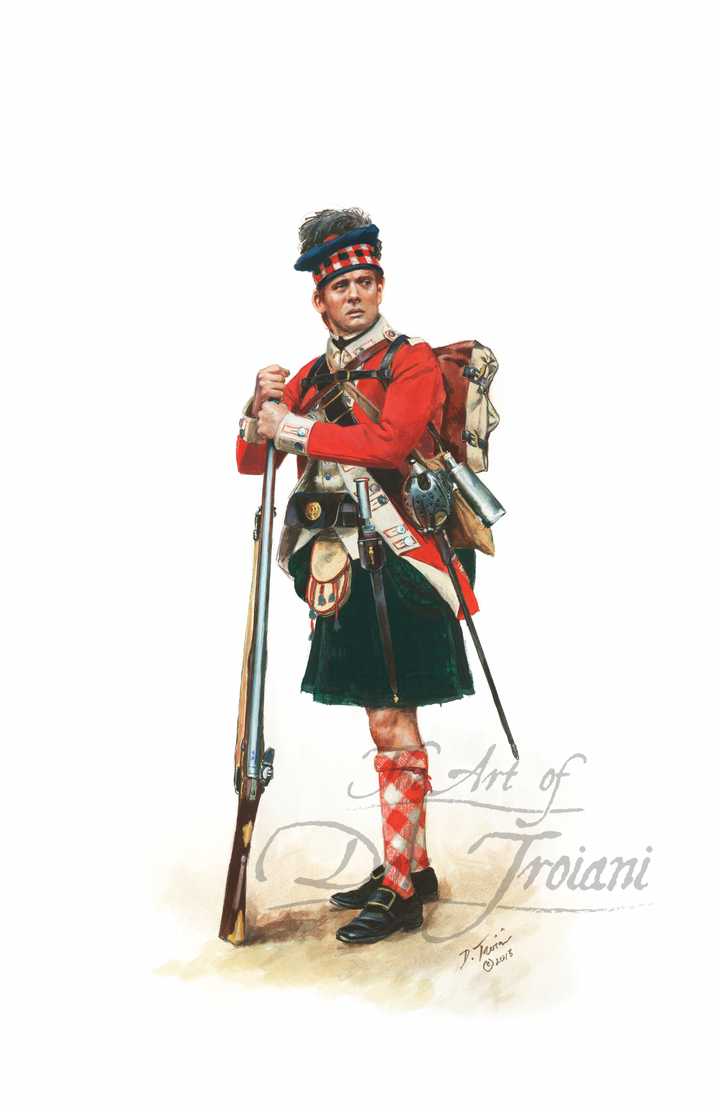 71st Regiment Of Foot Fraser's Highlanders, 1776 – The Art of Don Troiani