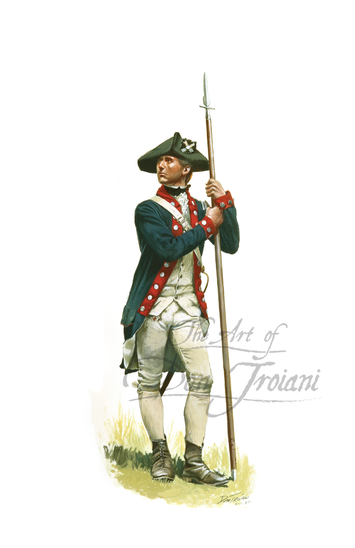Maryland Continental Infantry Officer, 1780-1783 – The Art of Don Troiani